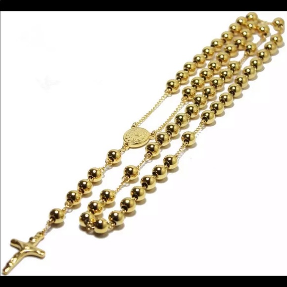 Royalty Jewels | Jewelry | Stainless Steel Bead Chains Rosary Jesus ...